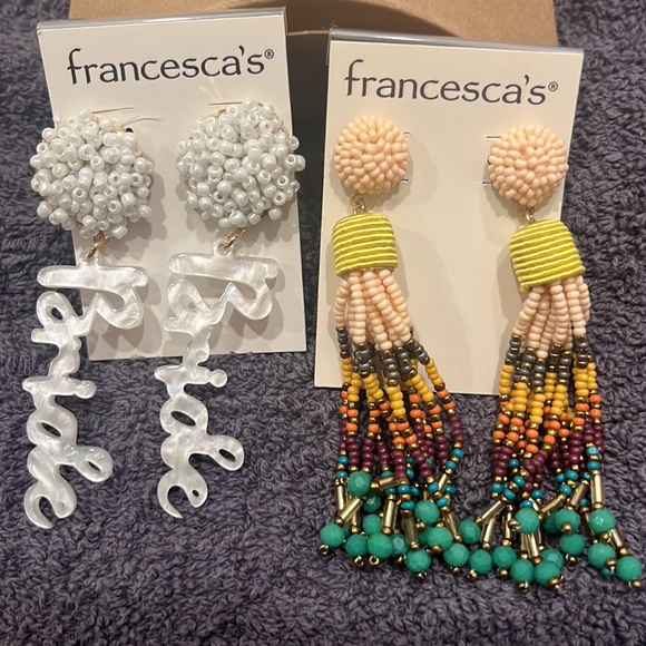 Francesca's Collections | Jewelry | Nwtbundle2 Pairs Of Earrings ...